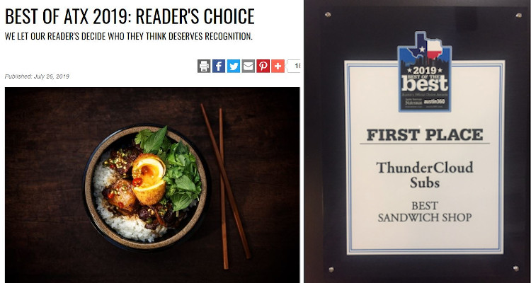 Thundercloud Subs - Austin Sub Sandwich Shop